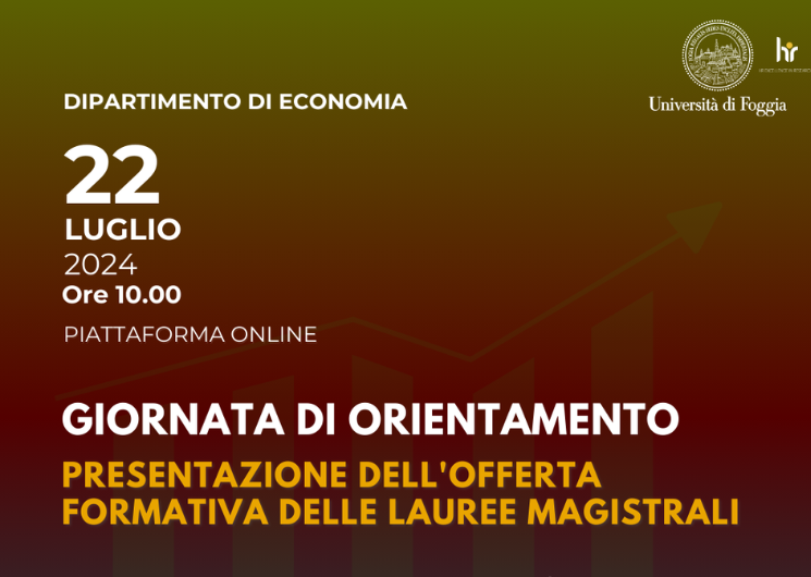 Dipartimento di Economia - Giornata di Orientamento alle Lauree ... Dipartimento di Economia - Giornata di Orientamento alle Lauree ...